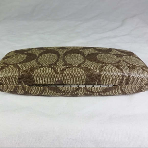 Coach | Accessories | Coach Tan Rectangular Hard Sunglass Case | Poshmark